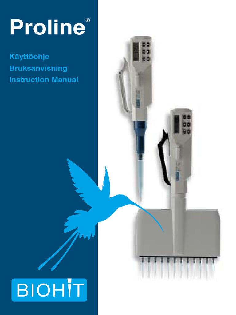 Proline Electronic-User Manual 2013 (Biohit Sartorius) | PDF