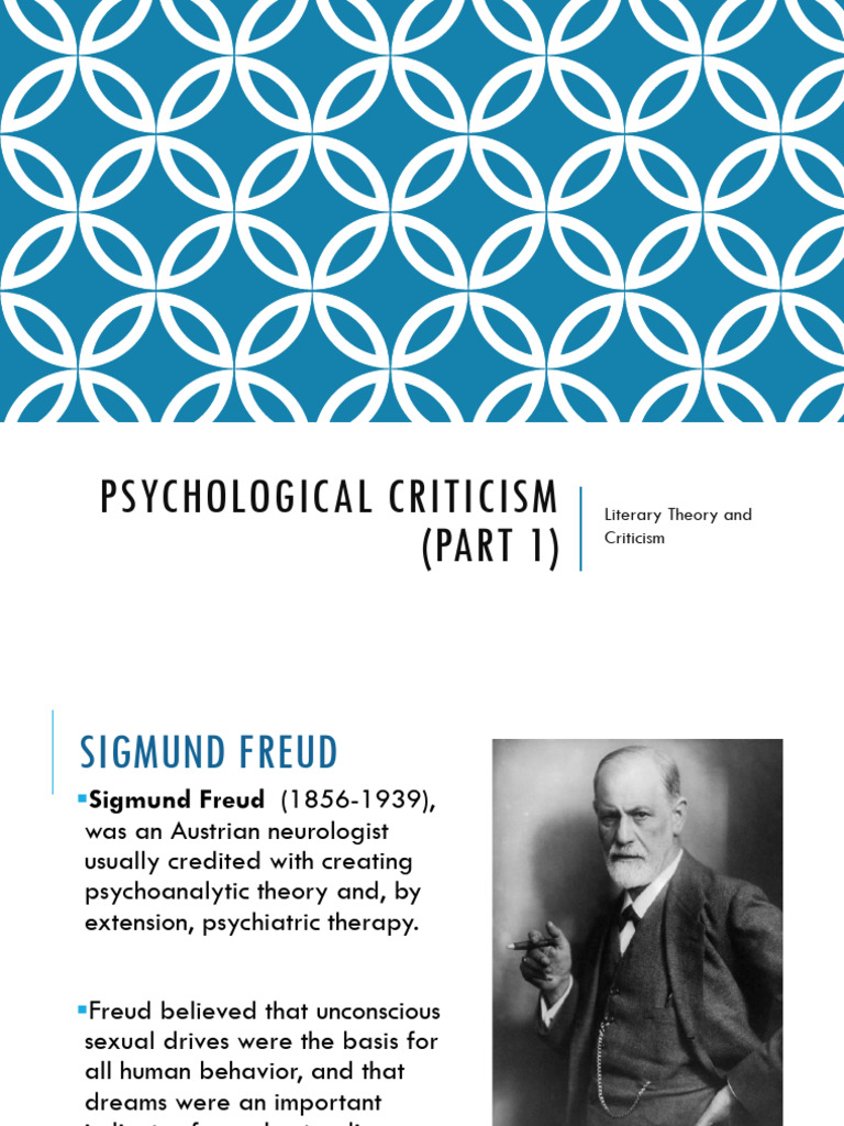 01 Psychological Criticism (Freud) | PDF | Id | Psychoanalysis