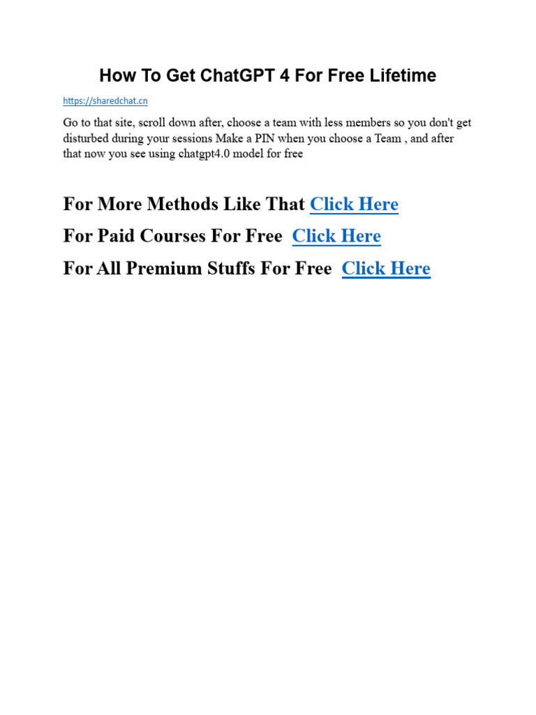 How To Get ChatGPT4 For Free-@Thenabesoftech | PDF