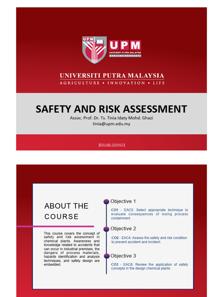 Safety and Risk Assessment | PDF | Risk | Hazards