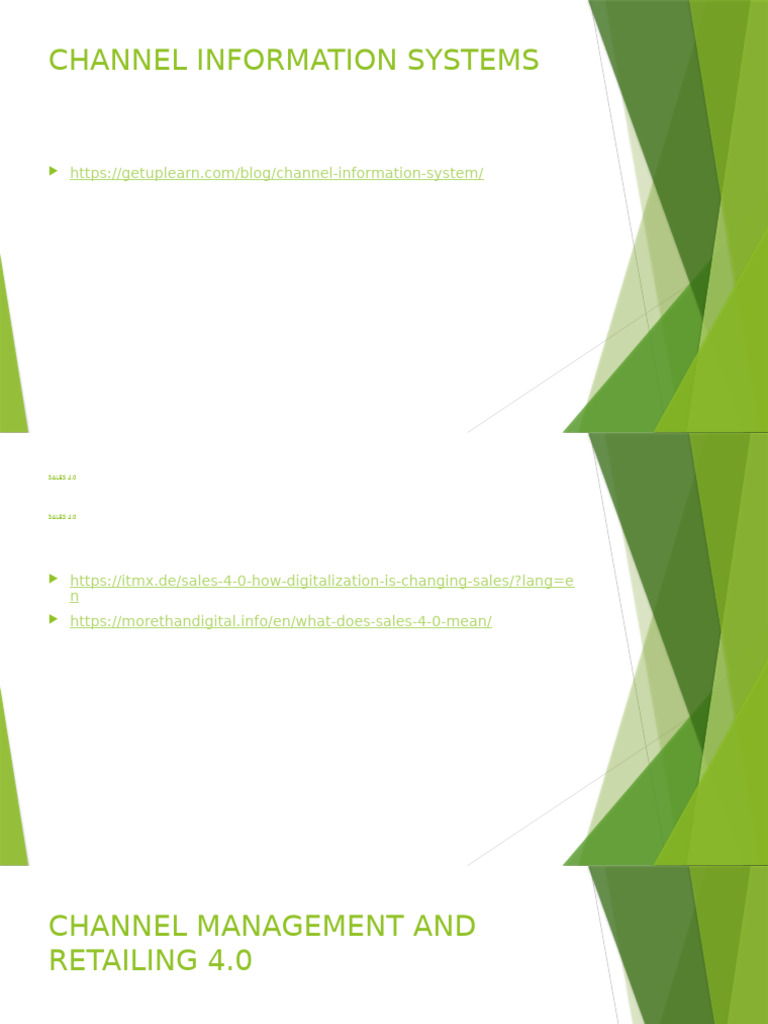 Channel Information Systems | PDF