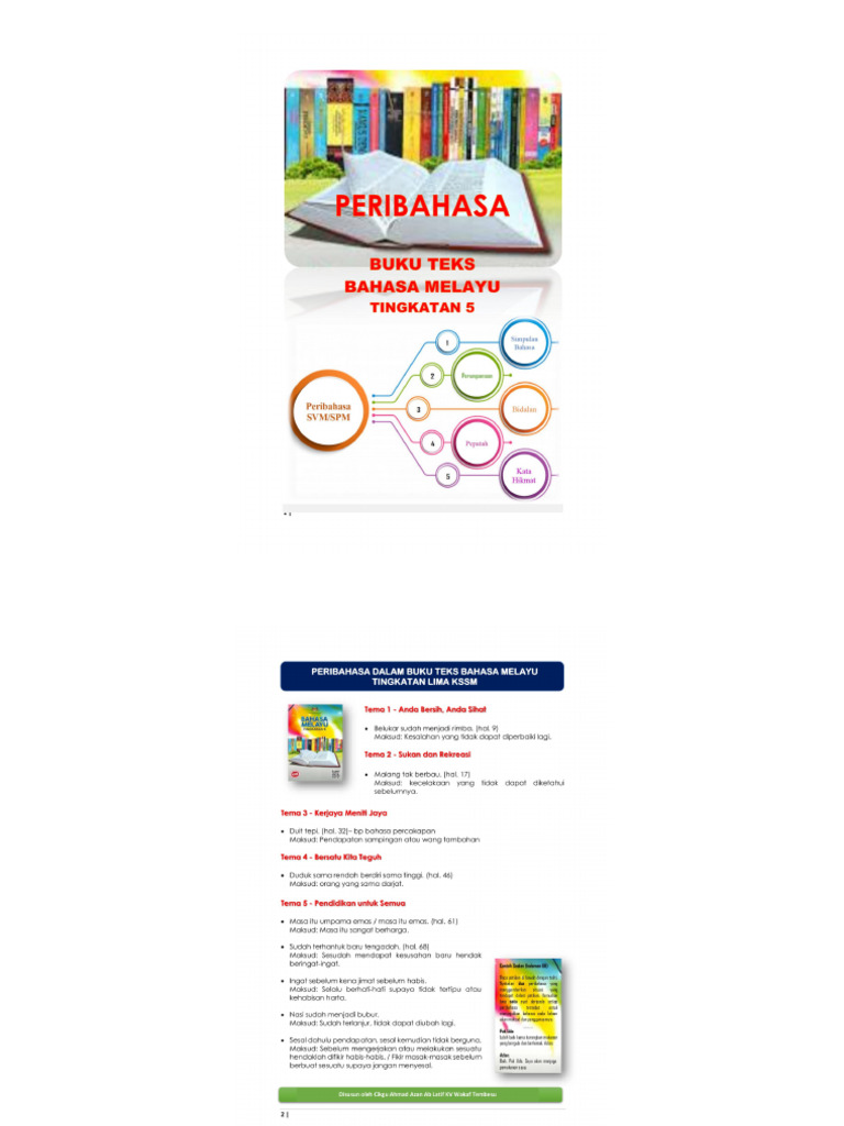 PERIBAHASA BUKU TEKS BAHASA MELAYU TINGKATAN 5 KSSM - PERPUSTAKAAN MAYA SMK SEKSYEN 19 ...