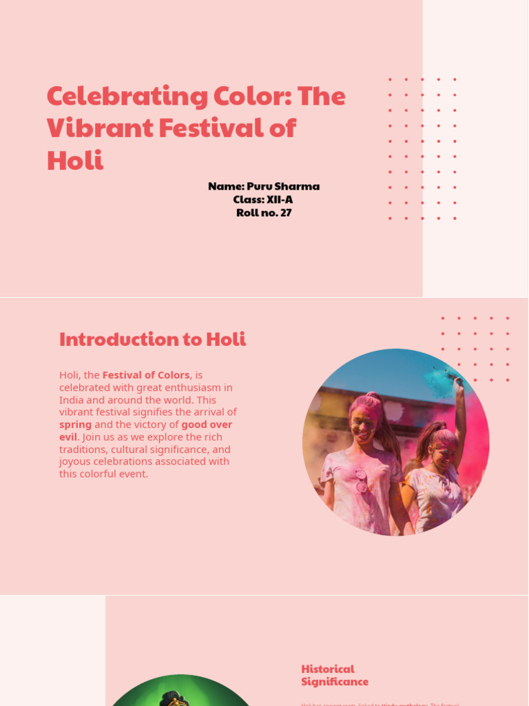 The Festival of Joy - Holi | PDF | Festival