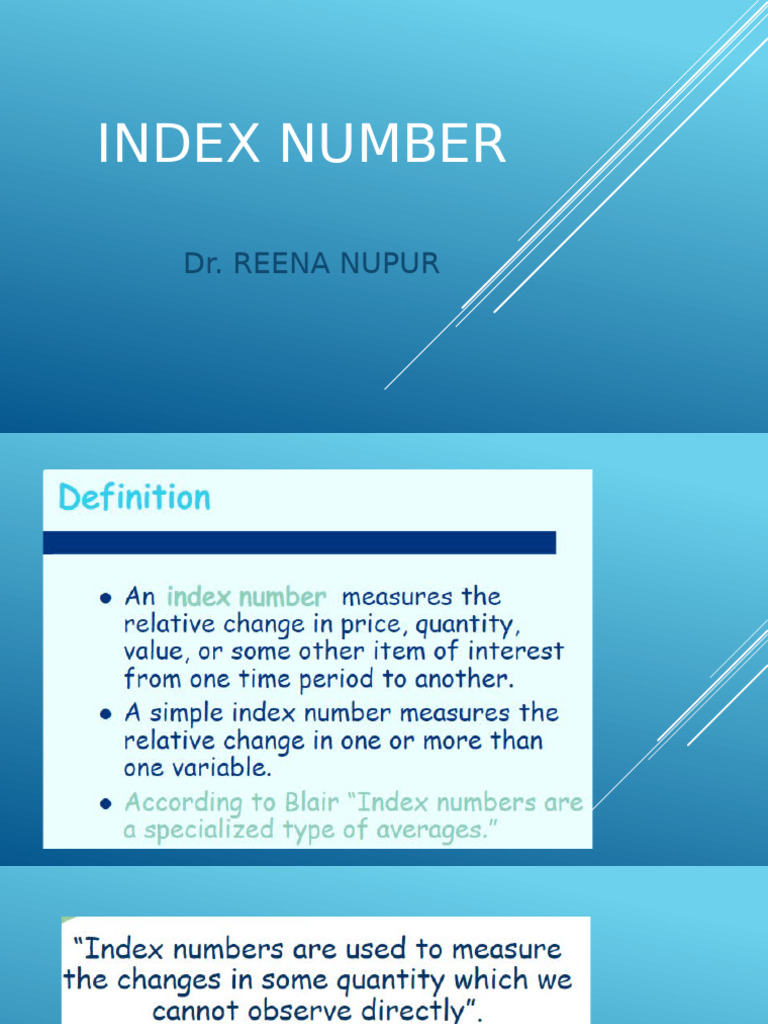 MODULE 6 - Index Number | PDF