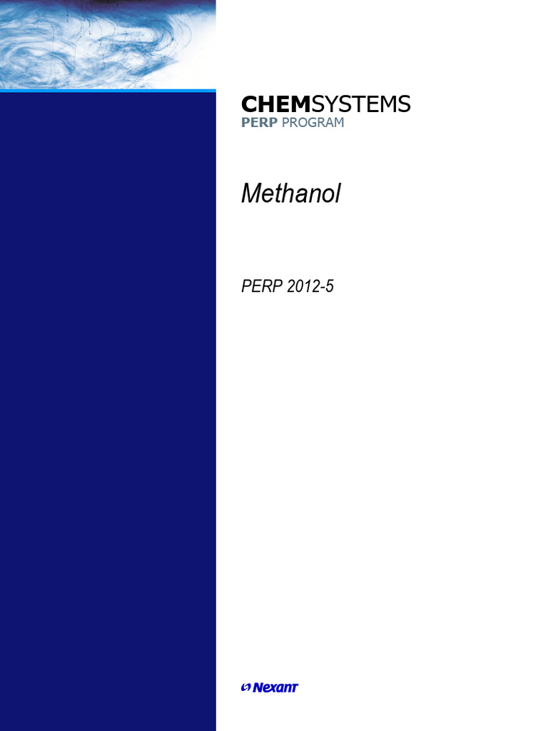 PERP2012 5 Methanol | PDF | Gasification | Methanol