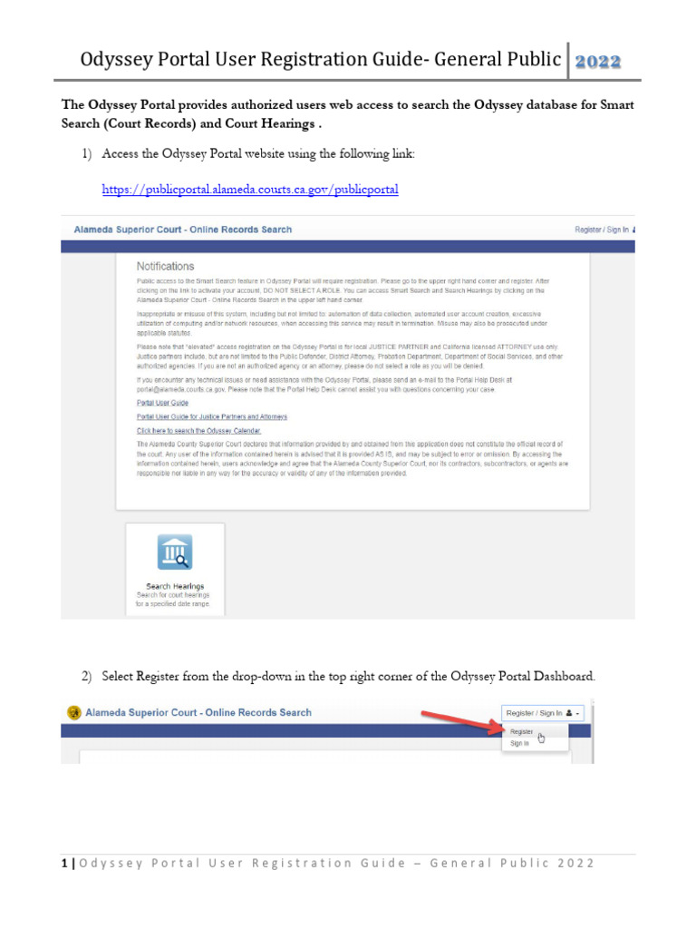 Portal User Guide General Public | PDF