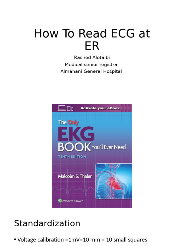 How To Read ECG at ER | PDF