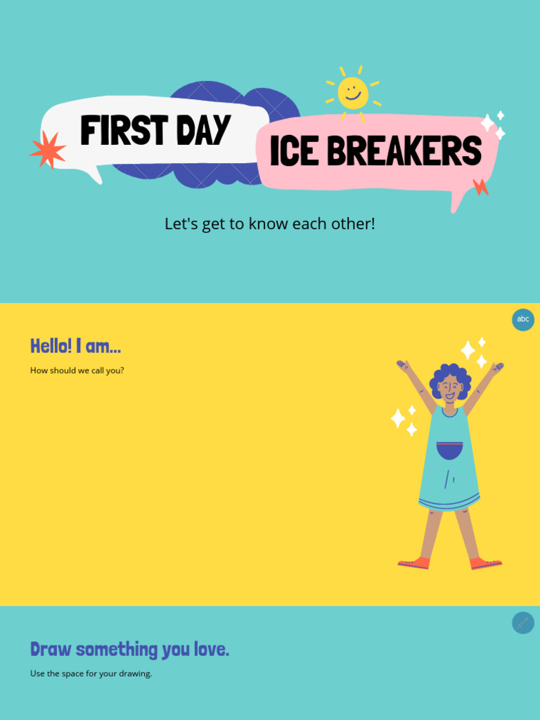 First Day Ice Breakers | PDF