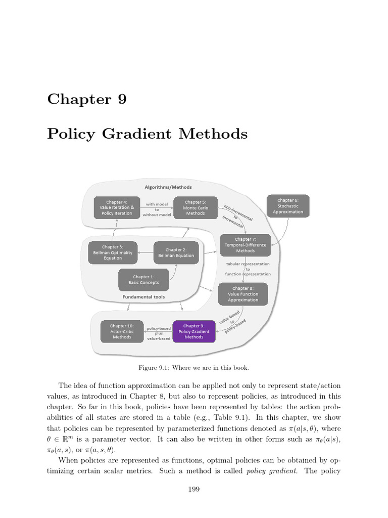 3 - Chapter 9 Policy Gradient Methods | PDF | Markov Chain | Gradient