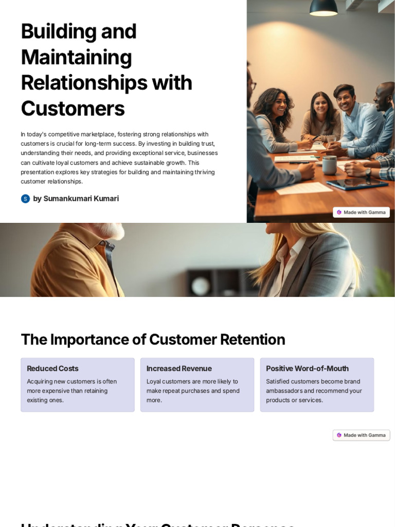 Building-and-Maintaining-Relationships-with-Customers. Sidharth Kumar ...