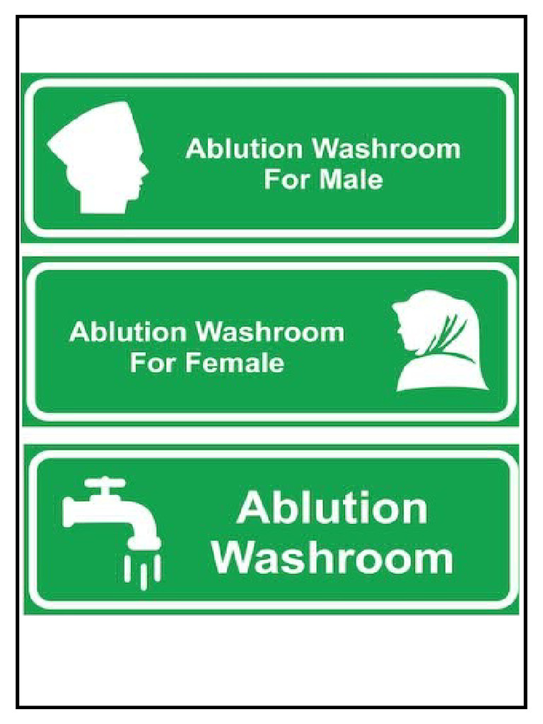 A3 - Ablution Washroom For Mail and Female | PDF