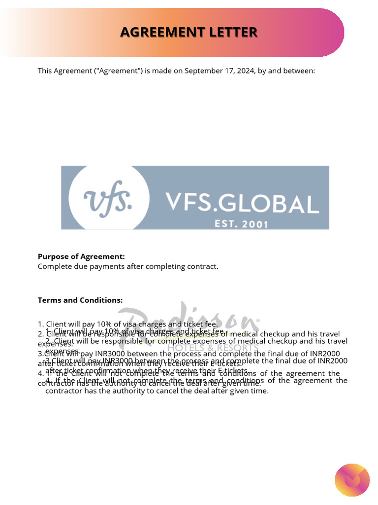 Purple Orange Gradient Formal Agreement Letter A4 Document - 20241124 ...