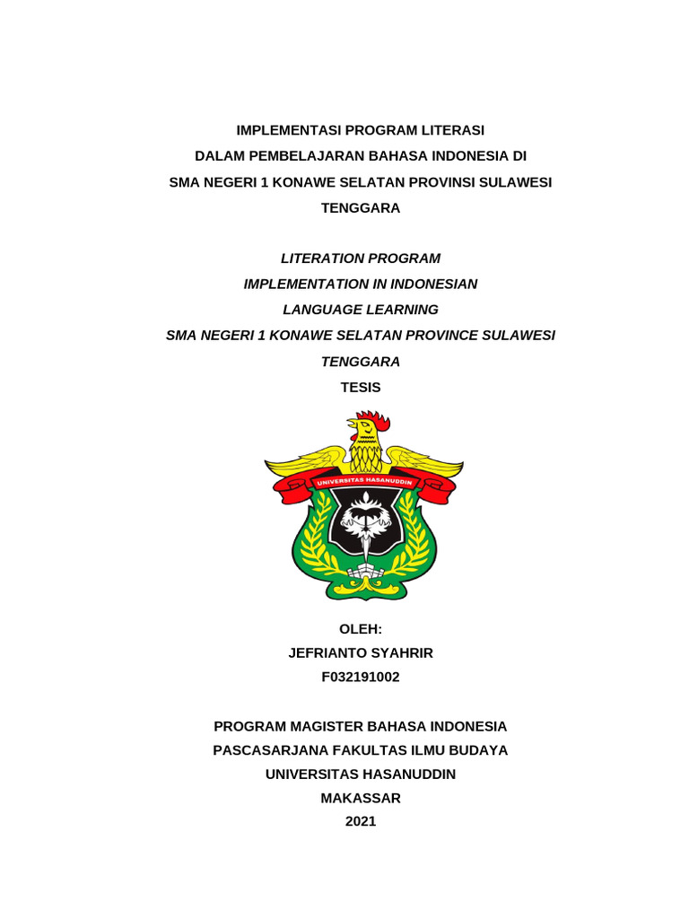 Tesis Contoh | PDF