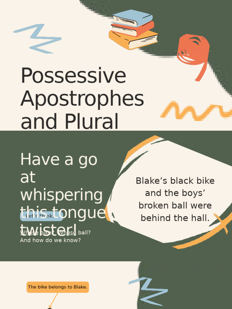 Possessive Apostrophes and Plural Nouns | PDF | Plural | Grammatical Number