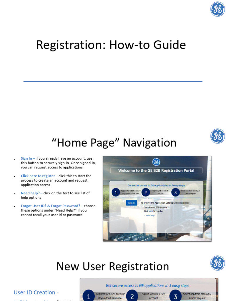 GE Registration Guide External | PDF | Password | User (Computing)