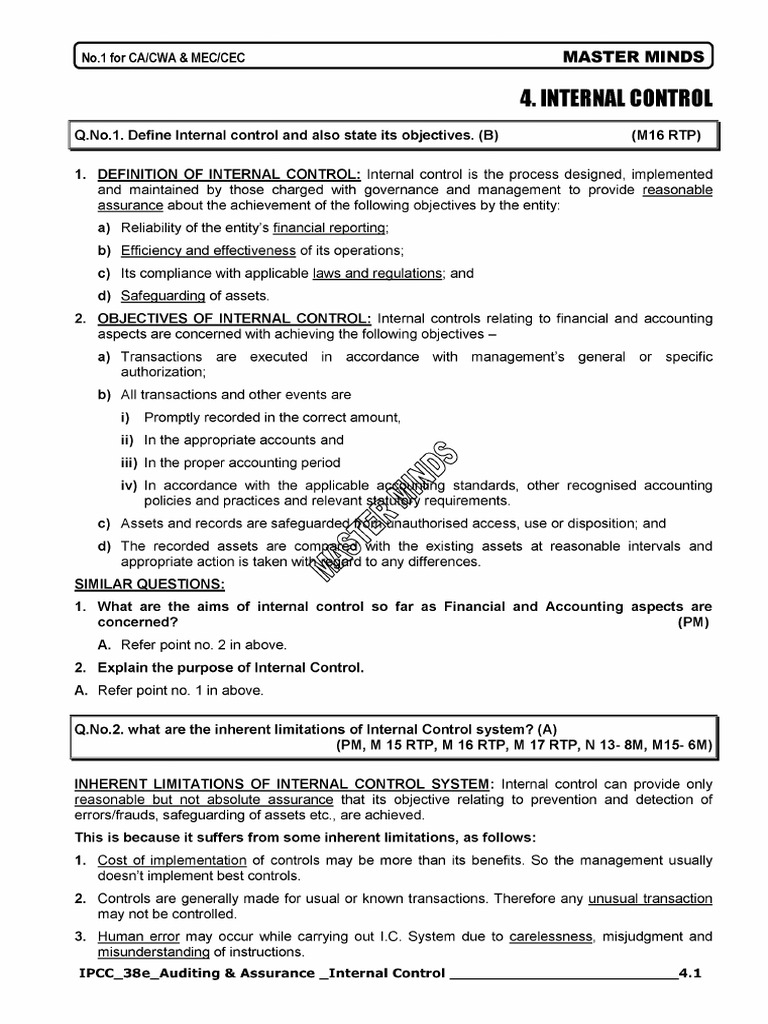 Internal Controls | PDF