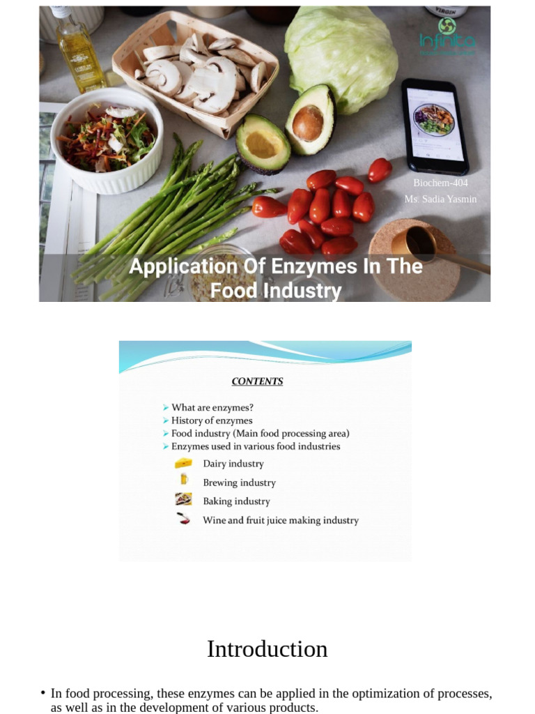 Enzymes in Food Industry | PDF | Foods | Brewing