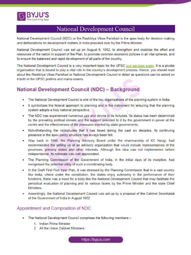 National-Development Council | PDF