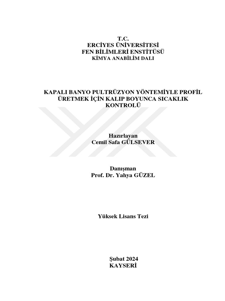 Kapali Banyo Profi̇l Üreti̇m Sicaklik Kont | PDF