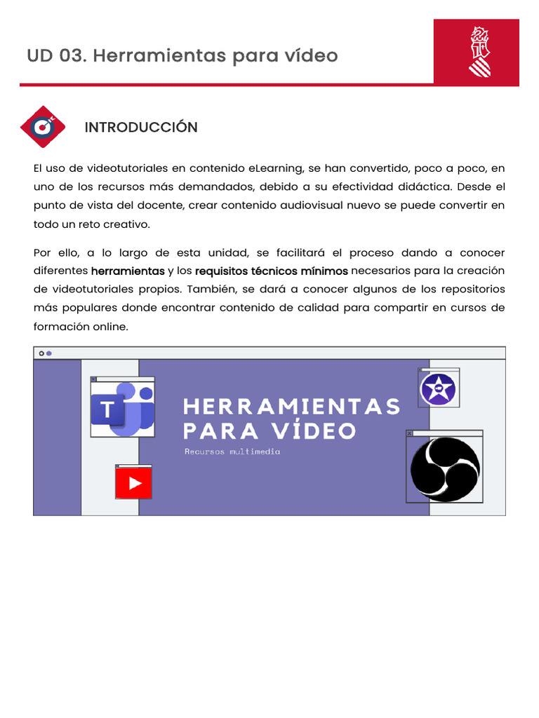 Herramientas para Videotutoriales | PDF | Streaming Media | Videotelefonía