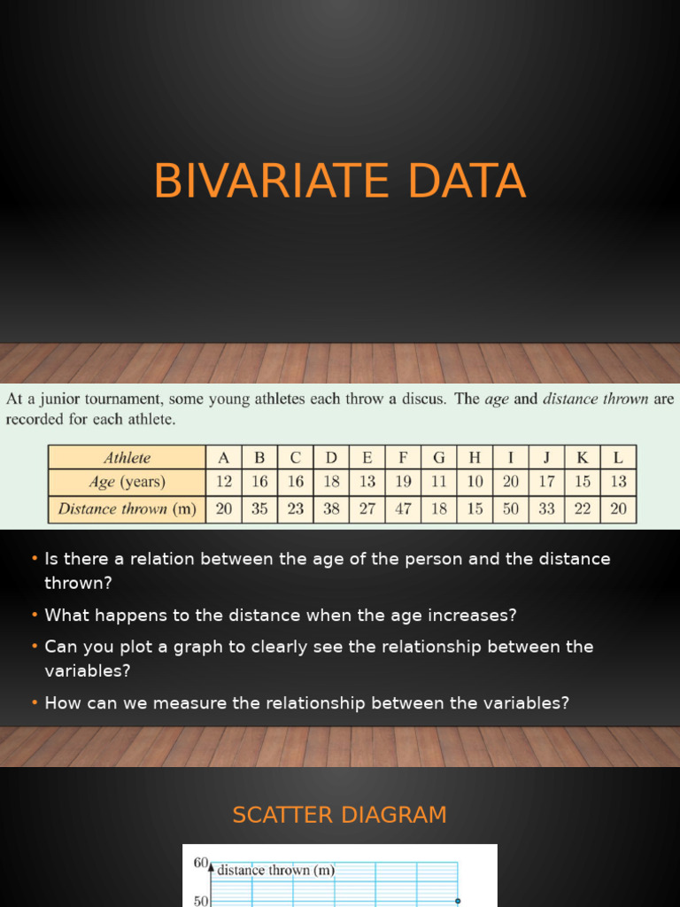 Bivariate Data | PDF