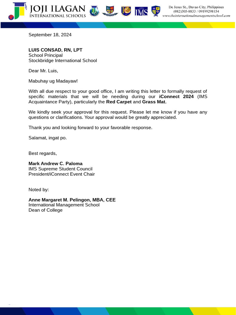 Letter | PDF