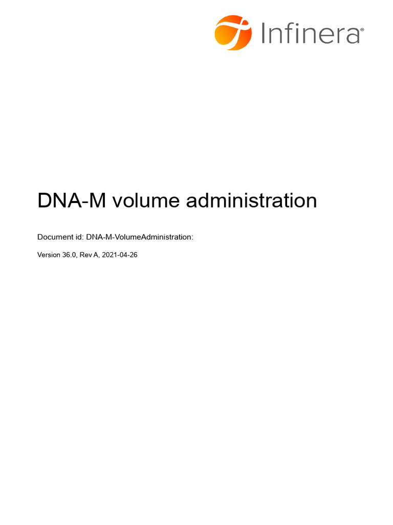 DNA-M VolumeAdmin R36 0 A | PDF | Linux | Databases