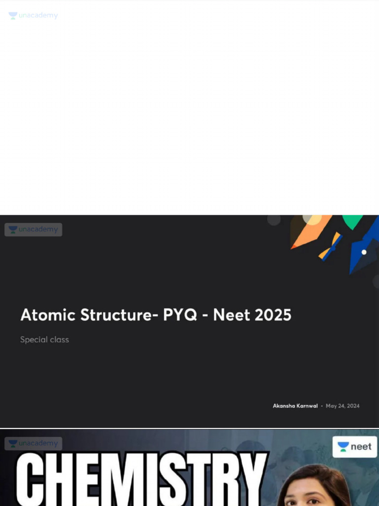 Atomic Structure - PYQ - Neet 2025 With Anno 1717165543853 | PDF