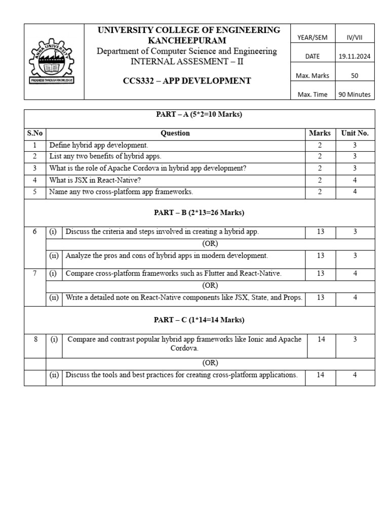 App Development IAT 2 | PDF