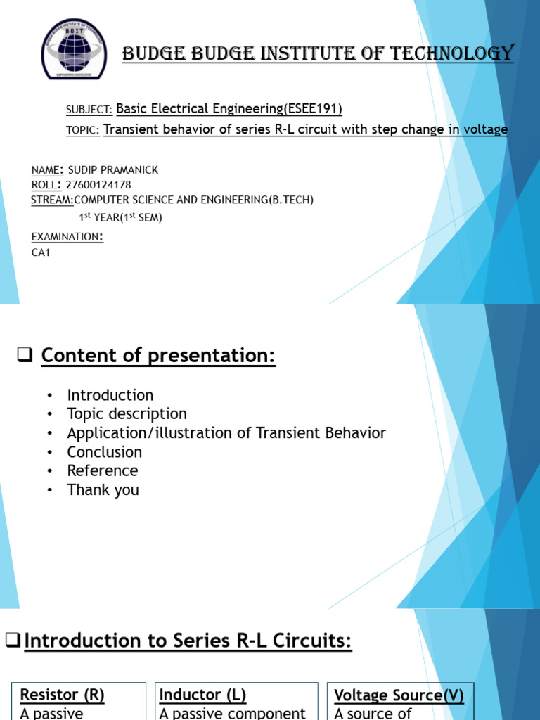 Presentation 1 | PDF | Damping | Electrical Network