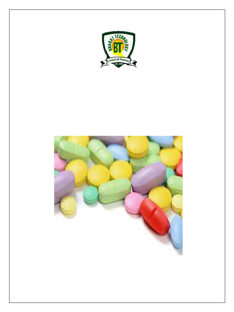 Industrial Pharmacy Lab Manual | PDF | Tablet (Pharmacy)