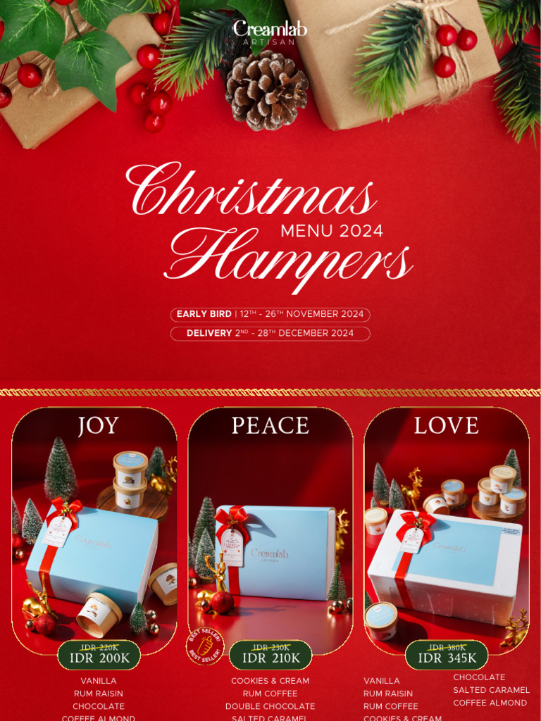 Early Bird - Christmas Hampers | PDF | Desserts | Foods
