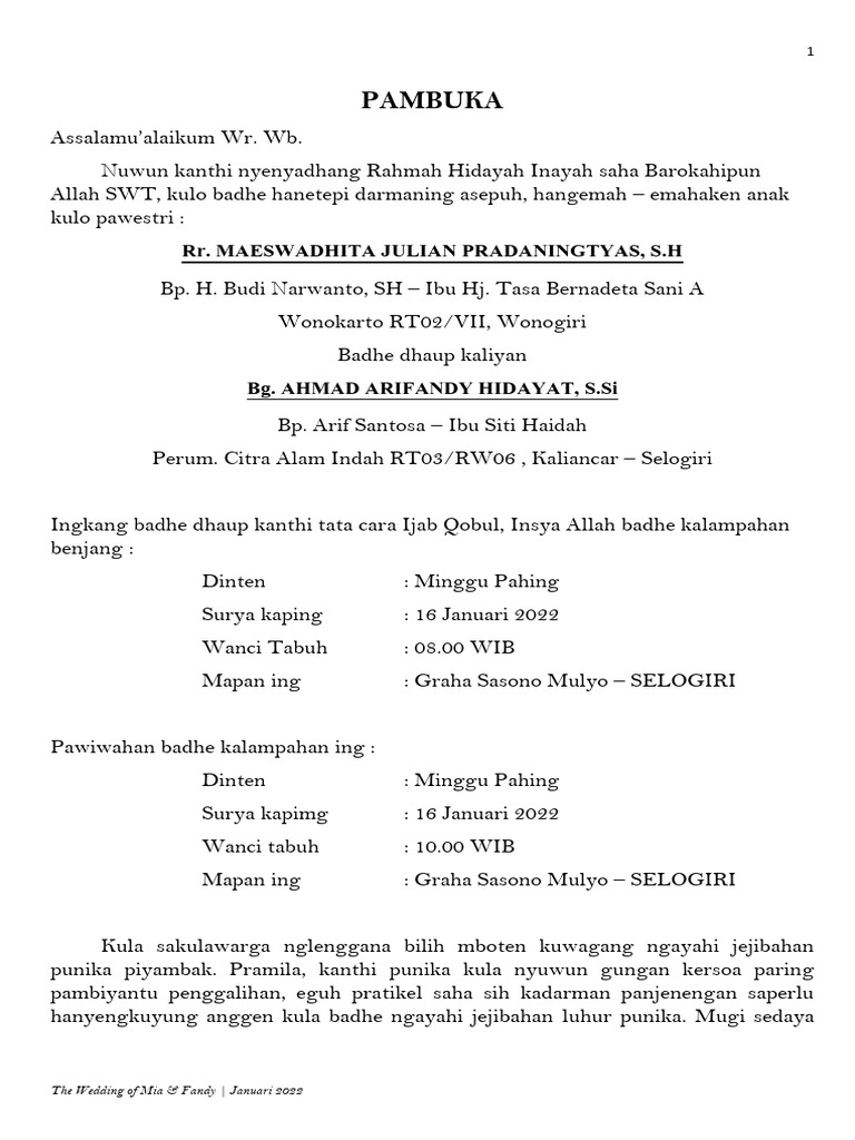 Rantaman Mia&fandy | PDF