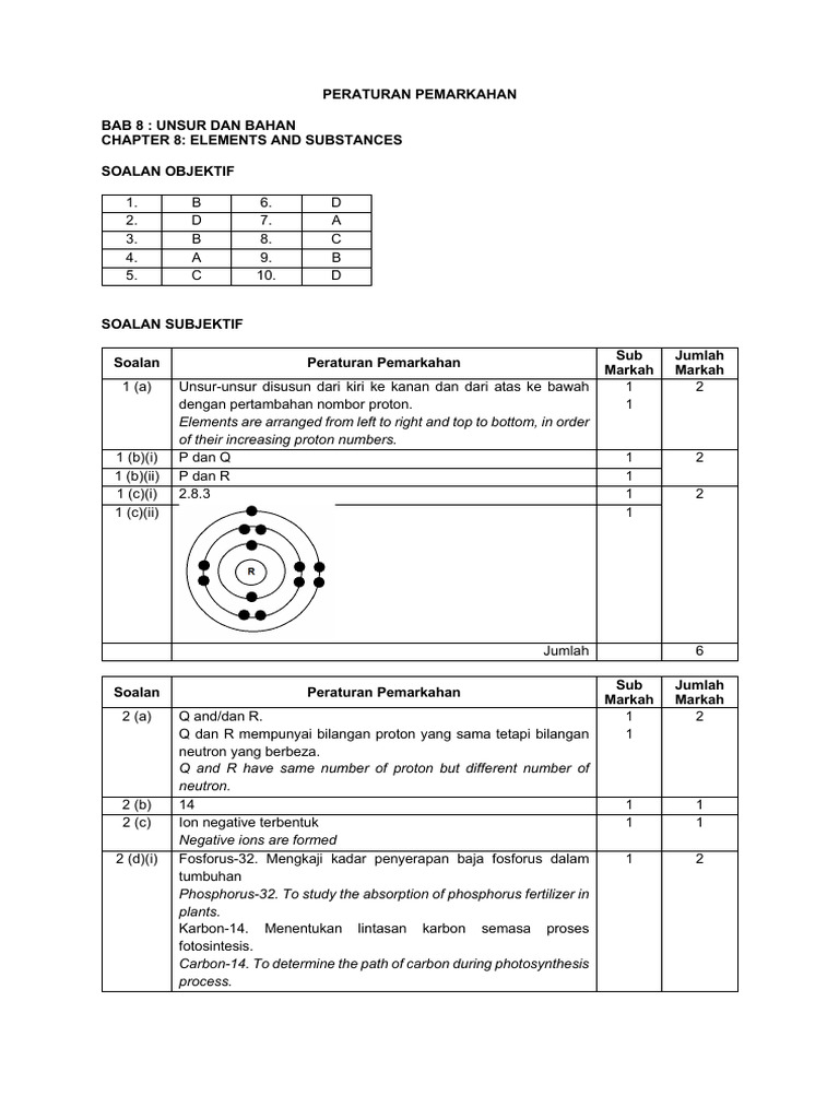 Prolab Sains T4 - Skema Bab 8 | PDF