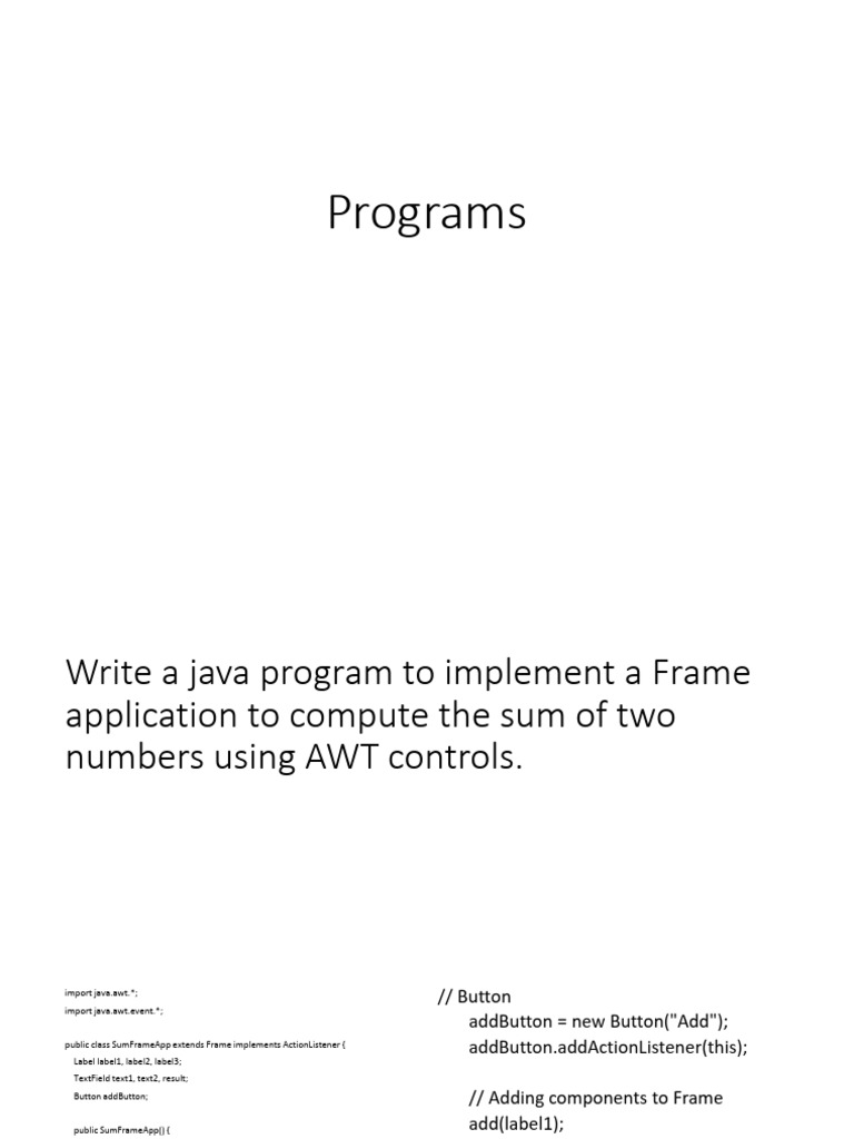 Programs 042734 | PDF | Computing | Software Development