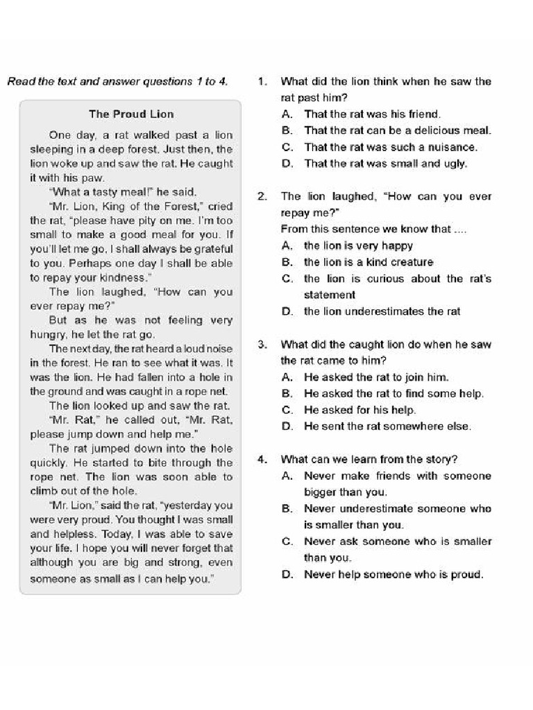 Exercise (Reading) | PDF