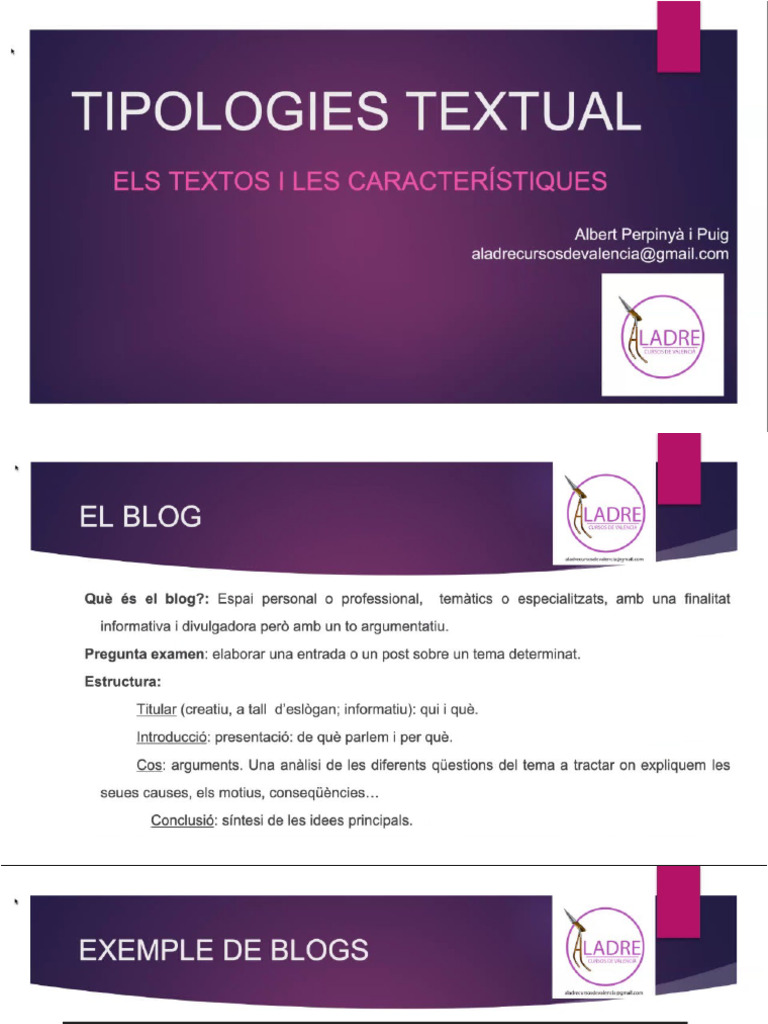 Tipología Textual | PDF