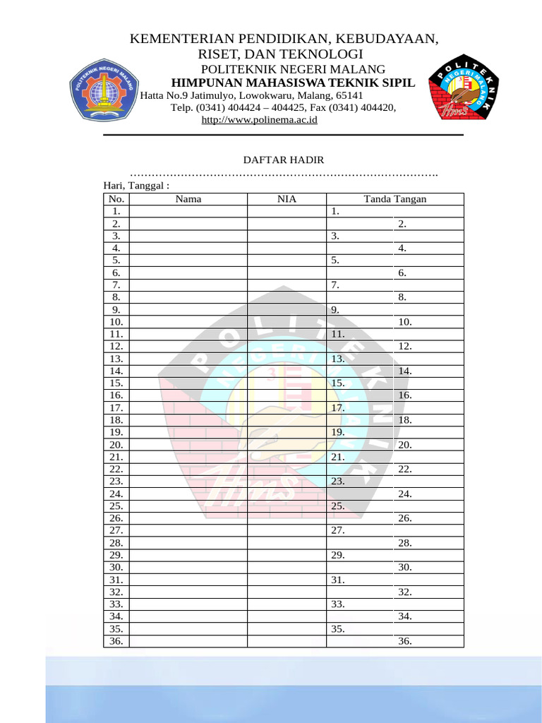 Lembar Format Notulensi | PDF