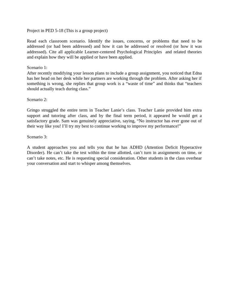 Project in PED 5 24 25 | PDF