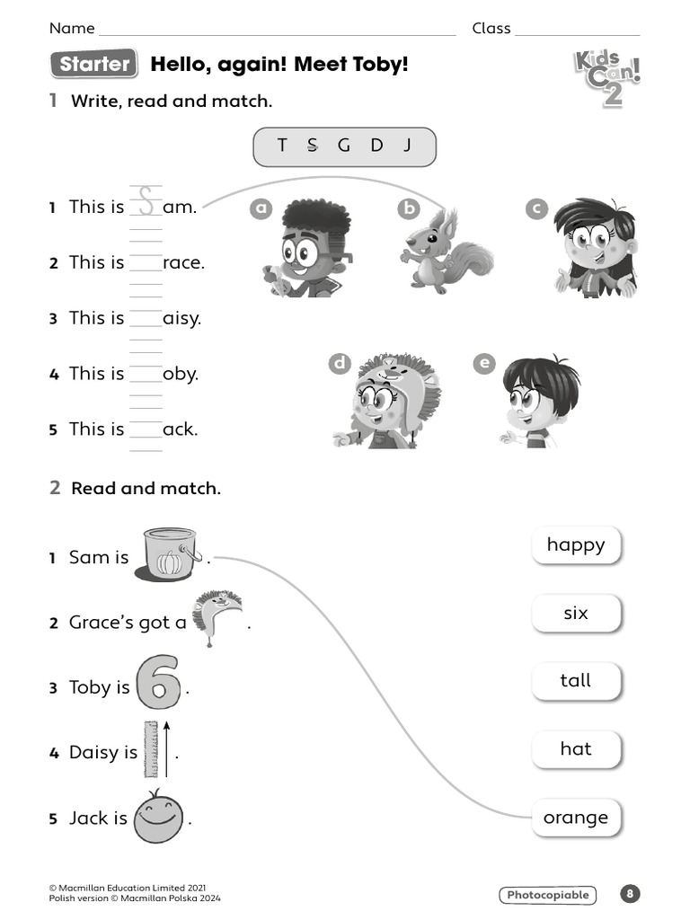 08 - Kids Can - 2 - TRF - U0 - Hello - Again - Meet - Toby | PDF