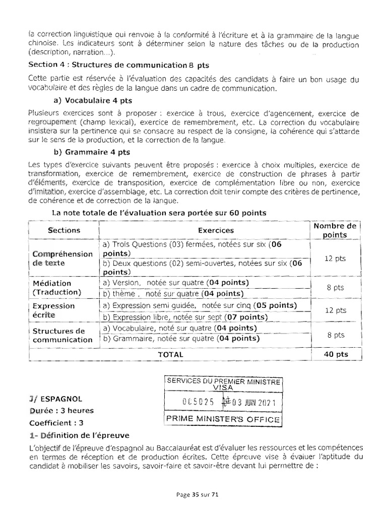 Définition Épreuve BAC | PDF