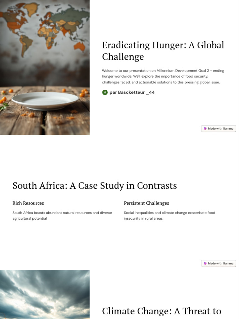 Eradicating Hunger A Global Challenge | PDF | Agriculture | Food Security