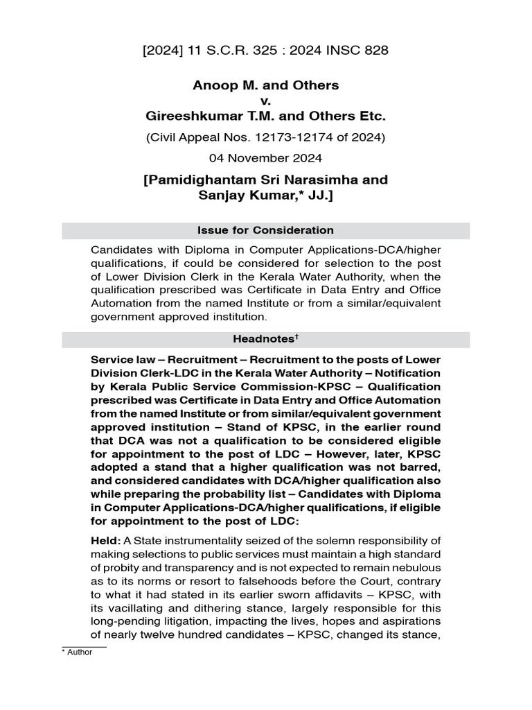 Admin - Judgement - File - Judgement - PDF - 2024 - Volume 11 - Part II - 2024 - 11 | PDF ...