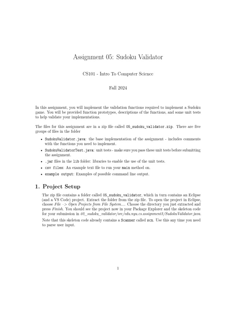 Sudoku Instructions | PDF | Comma Separated Values | Computer File