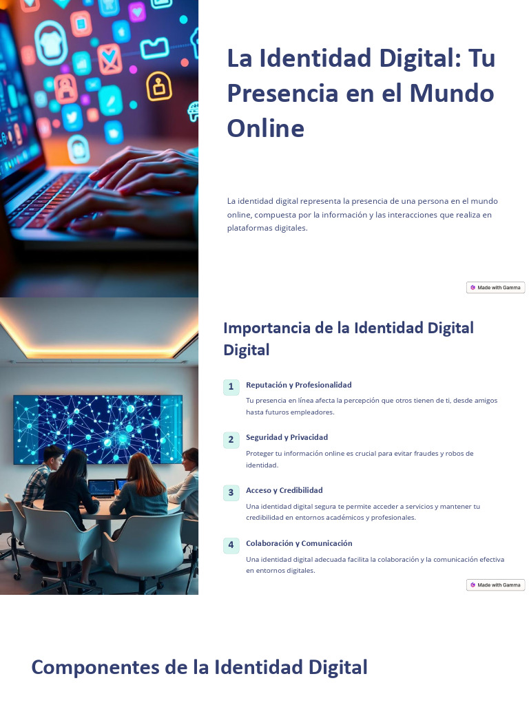 La Identidad Digital Tu Presencia en El Mundo Online | PDF | Privacidad en internet | Servicio ...