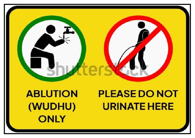 A3 - Ablution Only Dont Urinate | PDF
