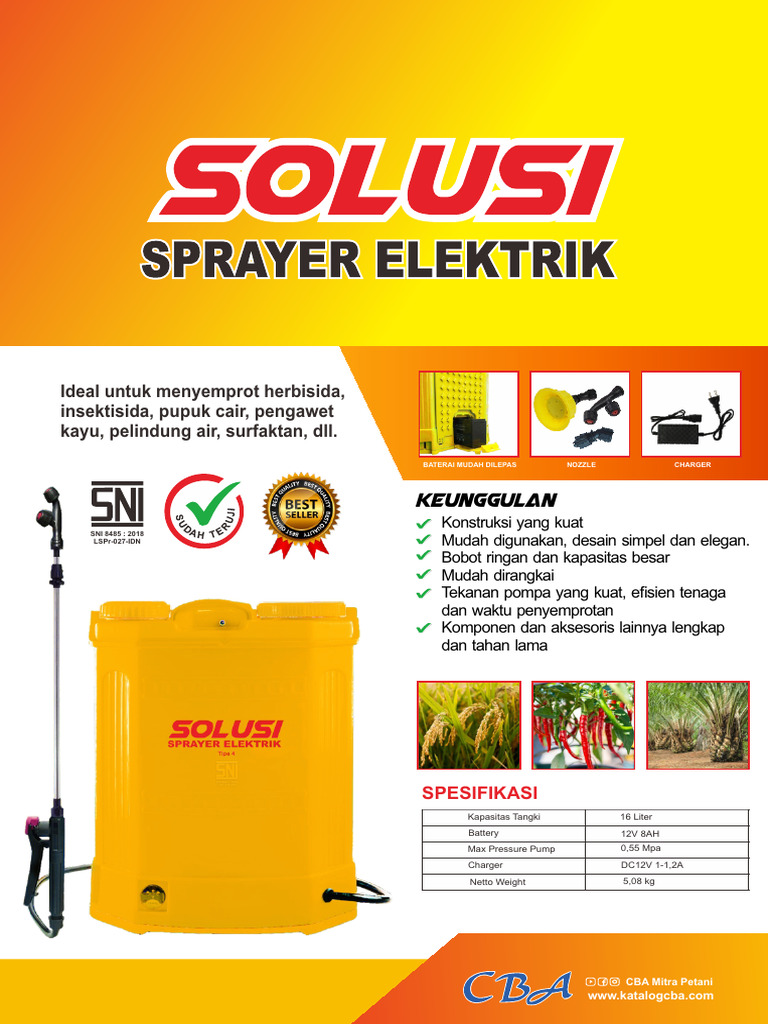Brosur Sprayer SOLUSI TIPE 4 | PDF