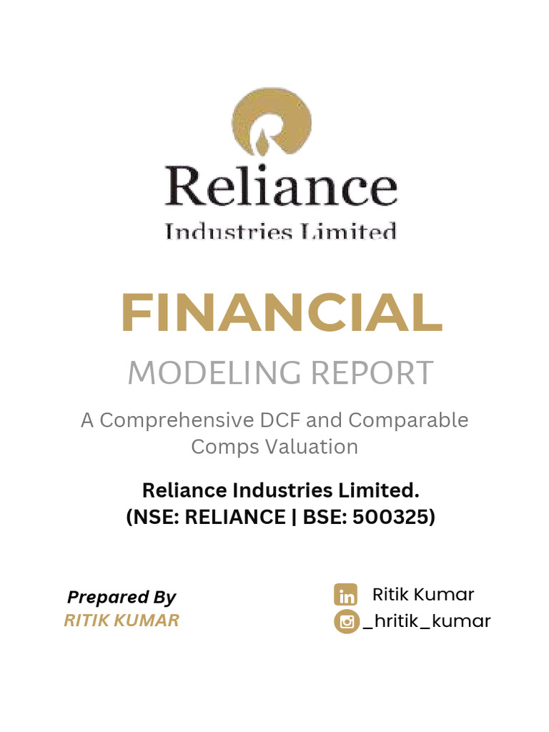 Model of Reliance Industries 1731242847 | PDF | Cost Of Capital ...