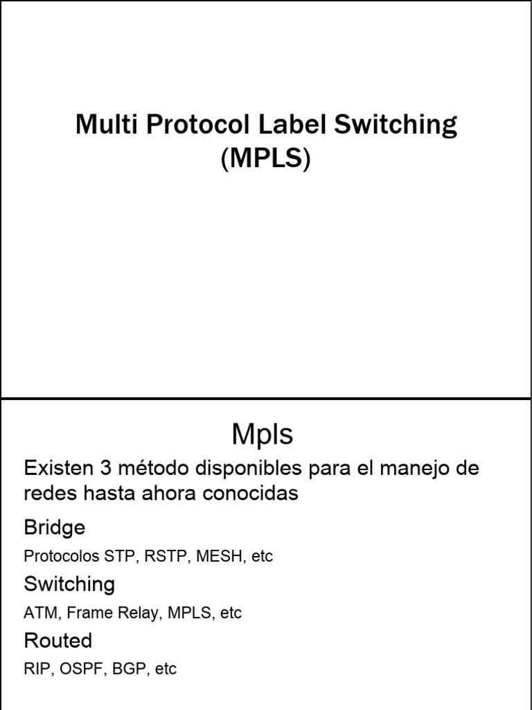Mikrotik 1 Curso 2009 Mpls | PDF | Redes | Cambio de etiquetas ...