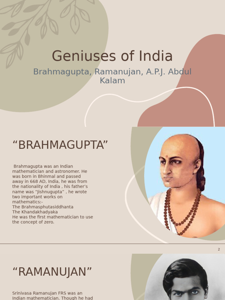 Geniuses of India | PDF